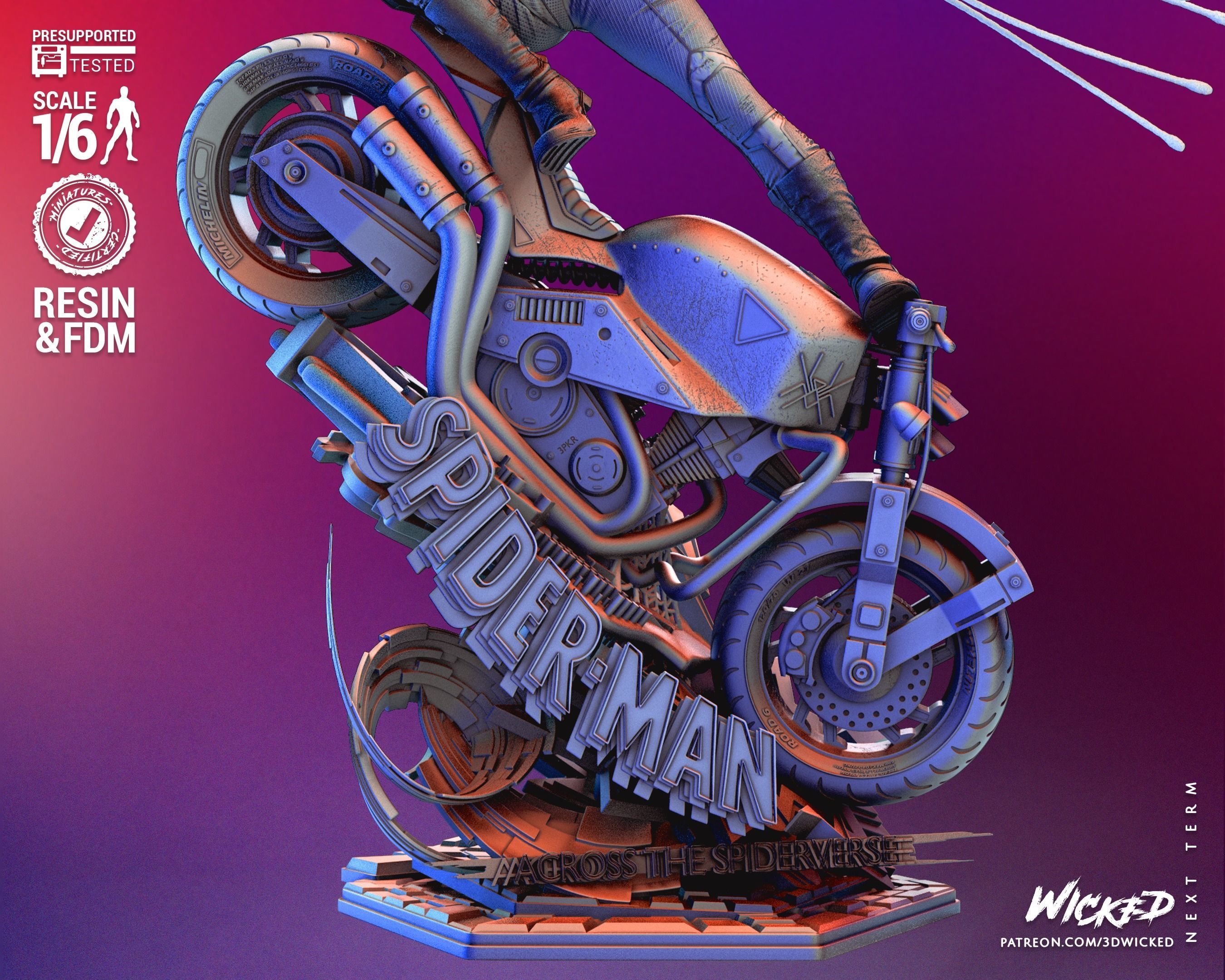 Spider Woman Spiderverse Sculpture Tested for 3D printing 3D model 3D ...