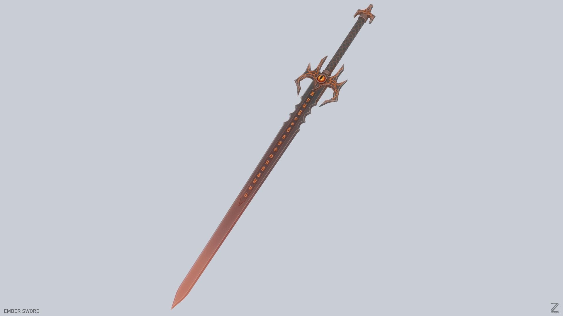 3D model Ember sword VR / AR / low-poly | CGTrader