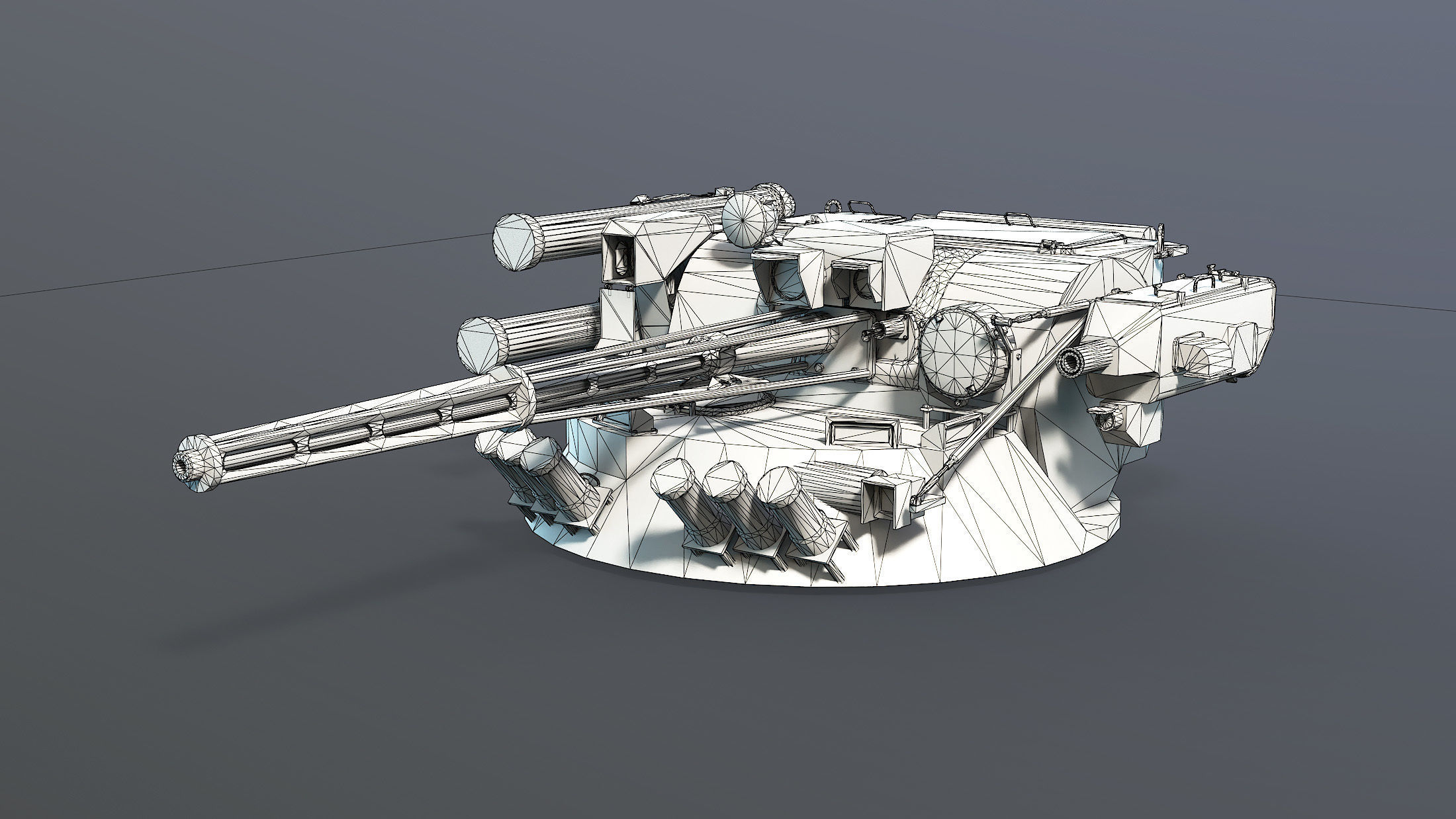 3D model KBA-105 Shkval Combat Module VR / AR / low-poly | CGTrader