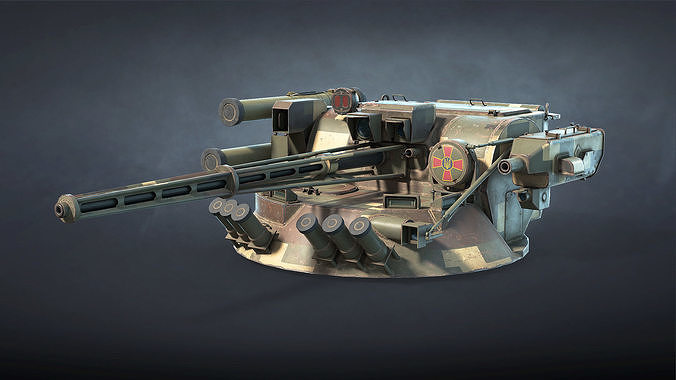 3D model KBA-105 Shkval Combat Module VR / AR / low-poly | CGTrader