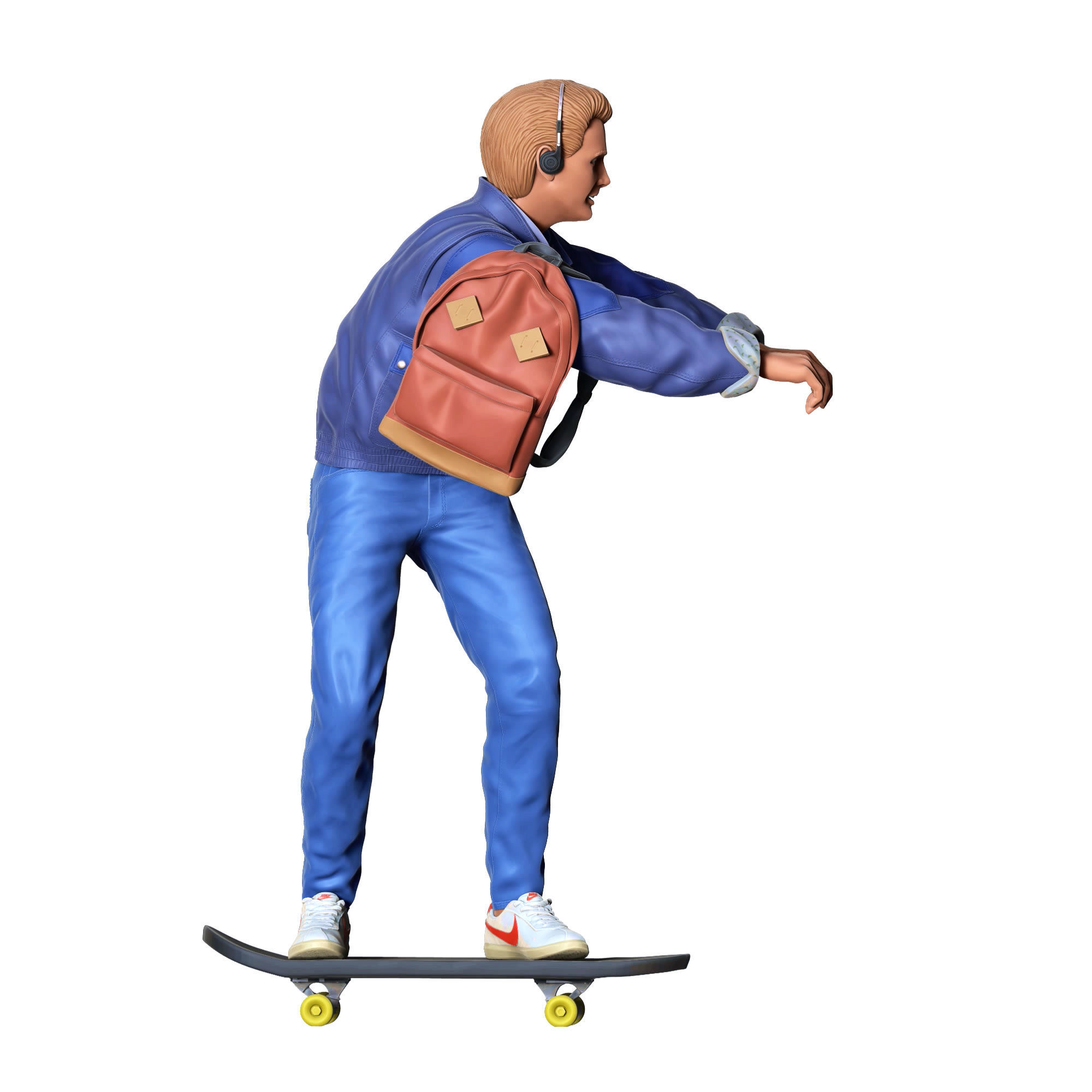 MARTY MCFLY BACK TO THE FUTURE SKATING 3D model 3D printable | CGTrader