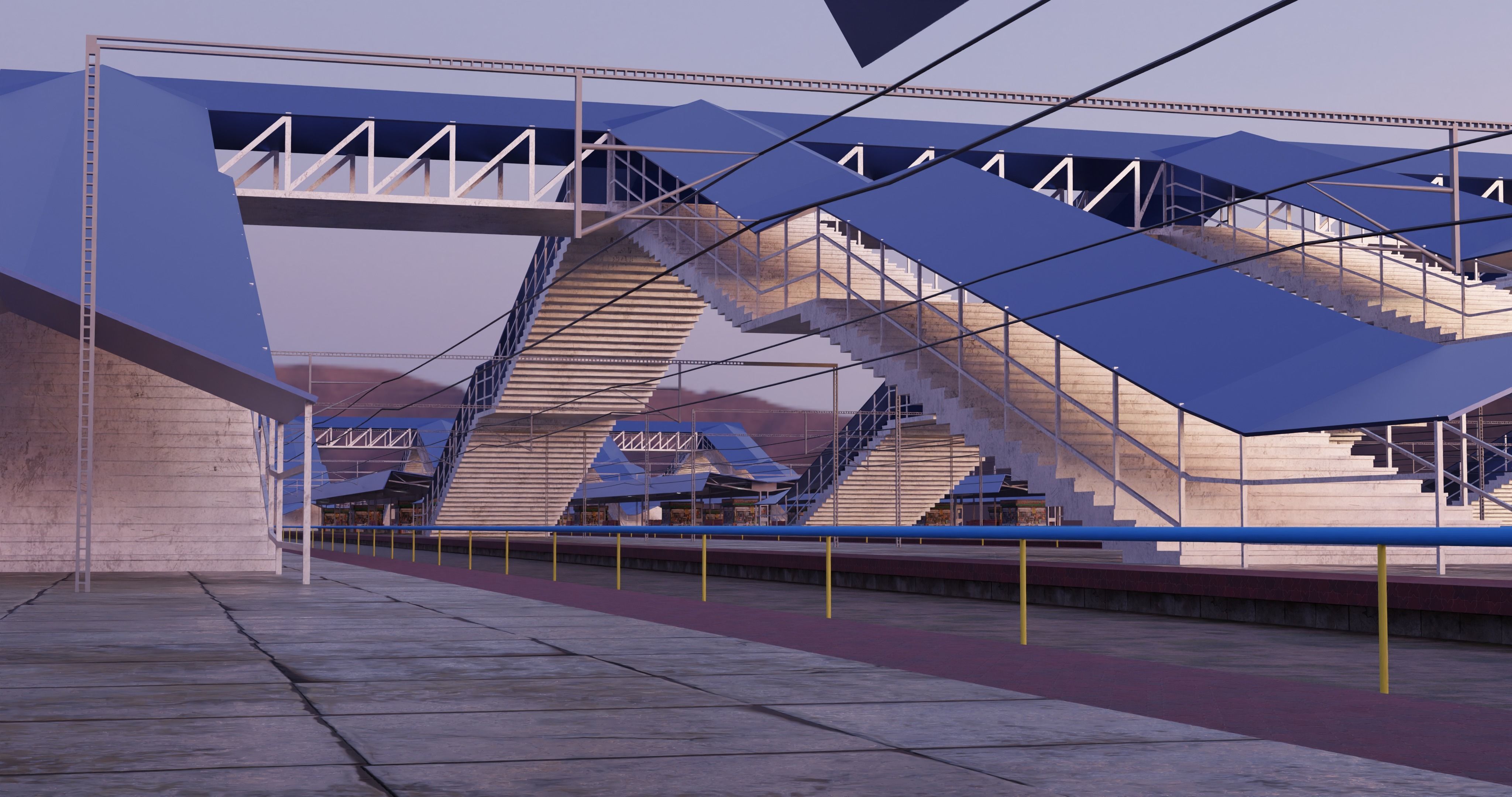 3D model INDIAN RAILWAY STATION VR / AR / low-poly | CGTrader