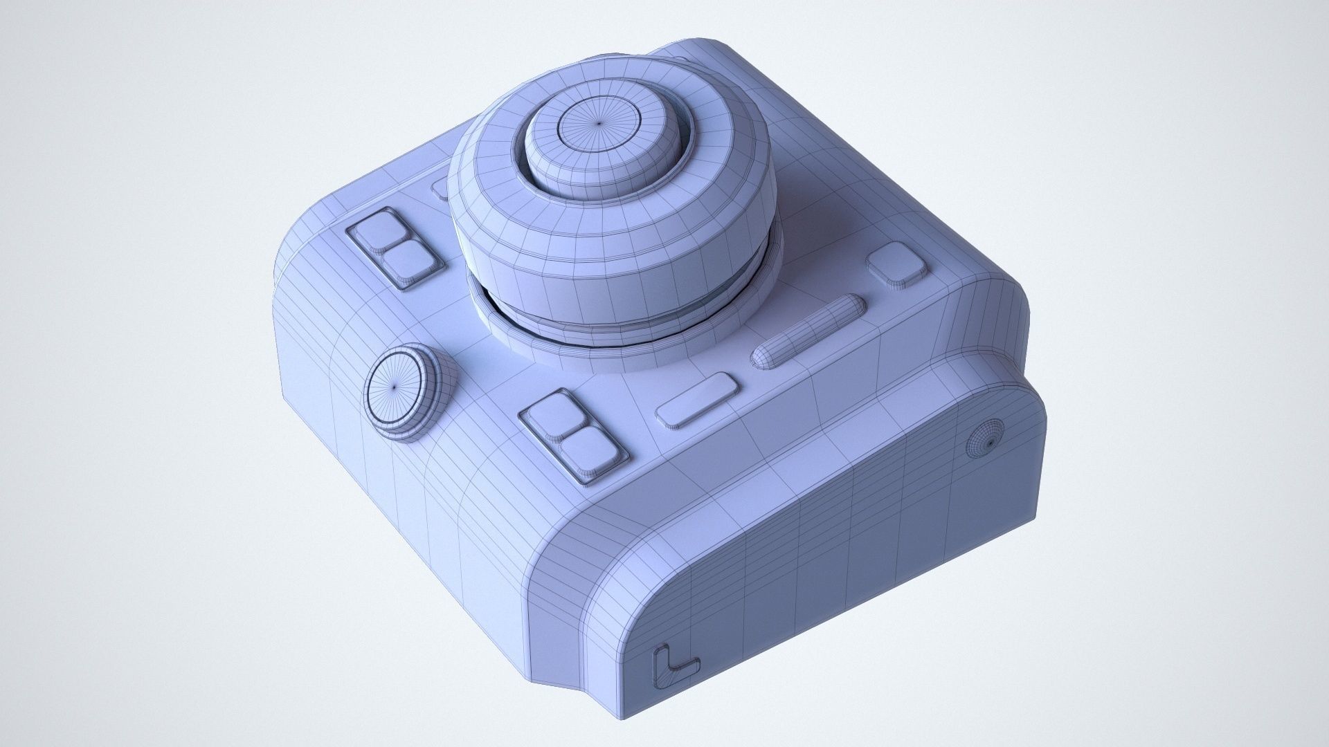3D model Sci-Fi Red Button V2 VR / AR / low-poly | CGTrader