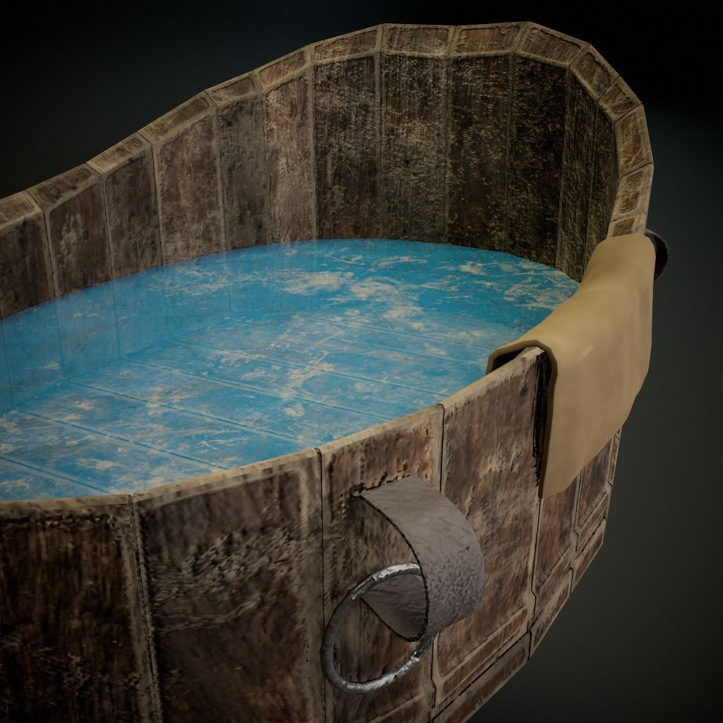 3D model Worn Medieval Notice Board VR / AR / low-poly | CGTrader