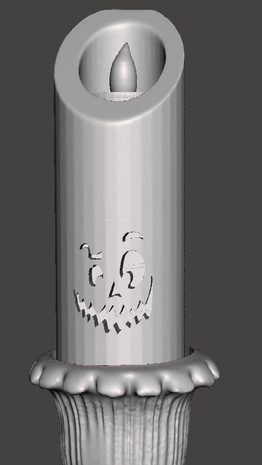 Halloween smiling candles 3D model 3D printable | CGTrader
