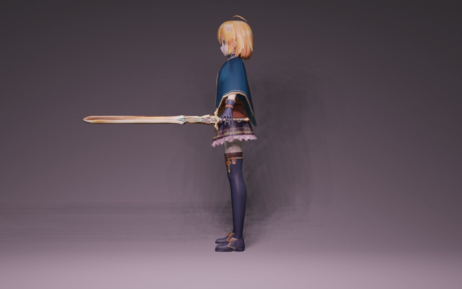 Anime Character - Celeste 3D model | CGTrader