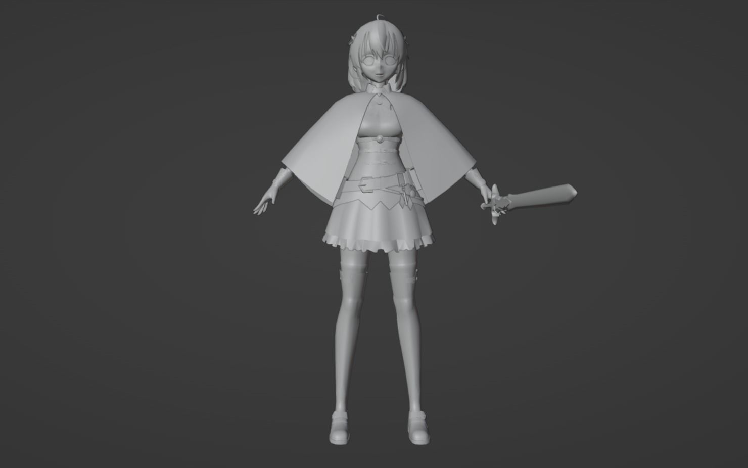 Anime Character - Celeste 3D model | CGTrader
