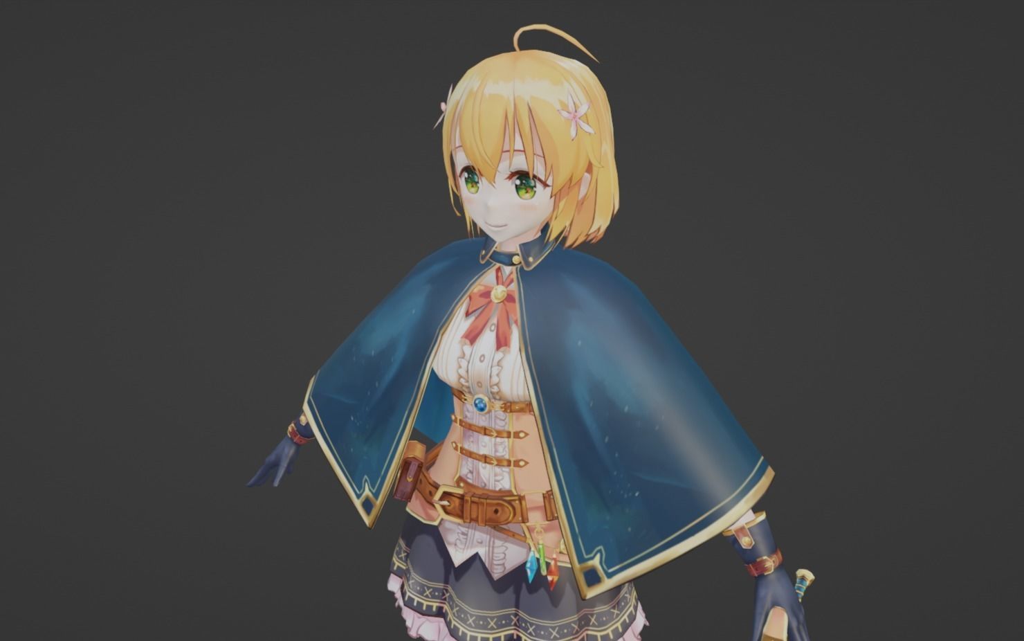 Anime Character - Celeste 3D model | CGTrader