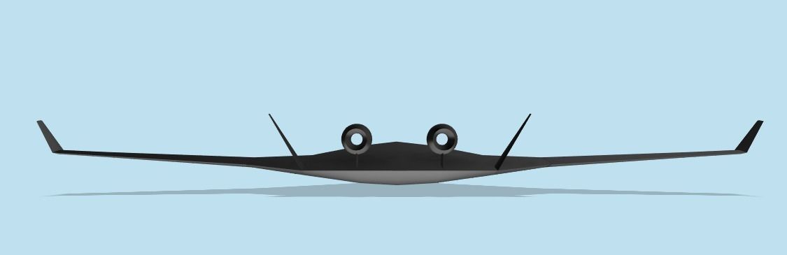 Blended Wing Body Aircraft 3D model 3D printable | CGTrader