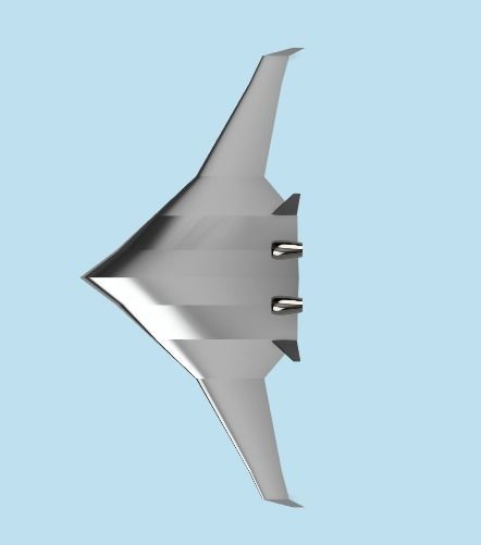 Blended Wing Body Aircraft 3D model 3D printable | CGTrader