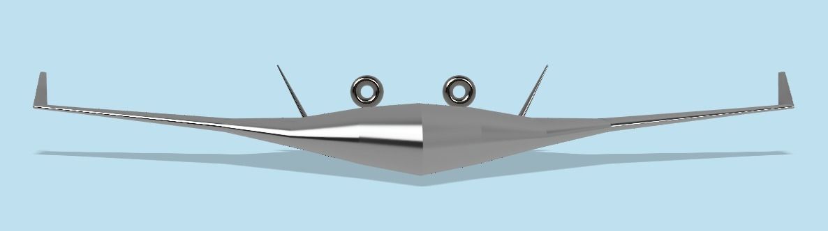 Blended Wing Body Aircraft 3d Model 3d Printable Cgtrader