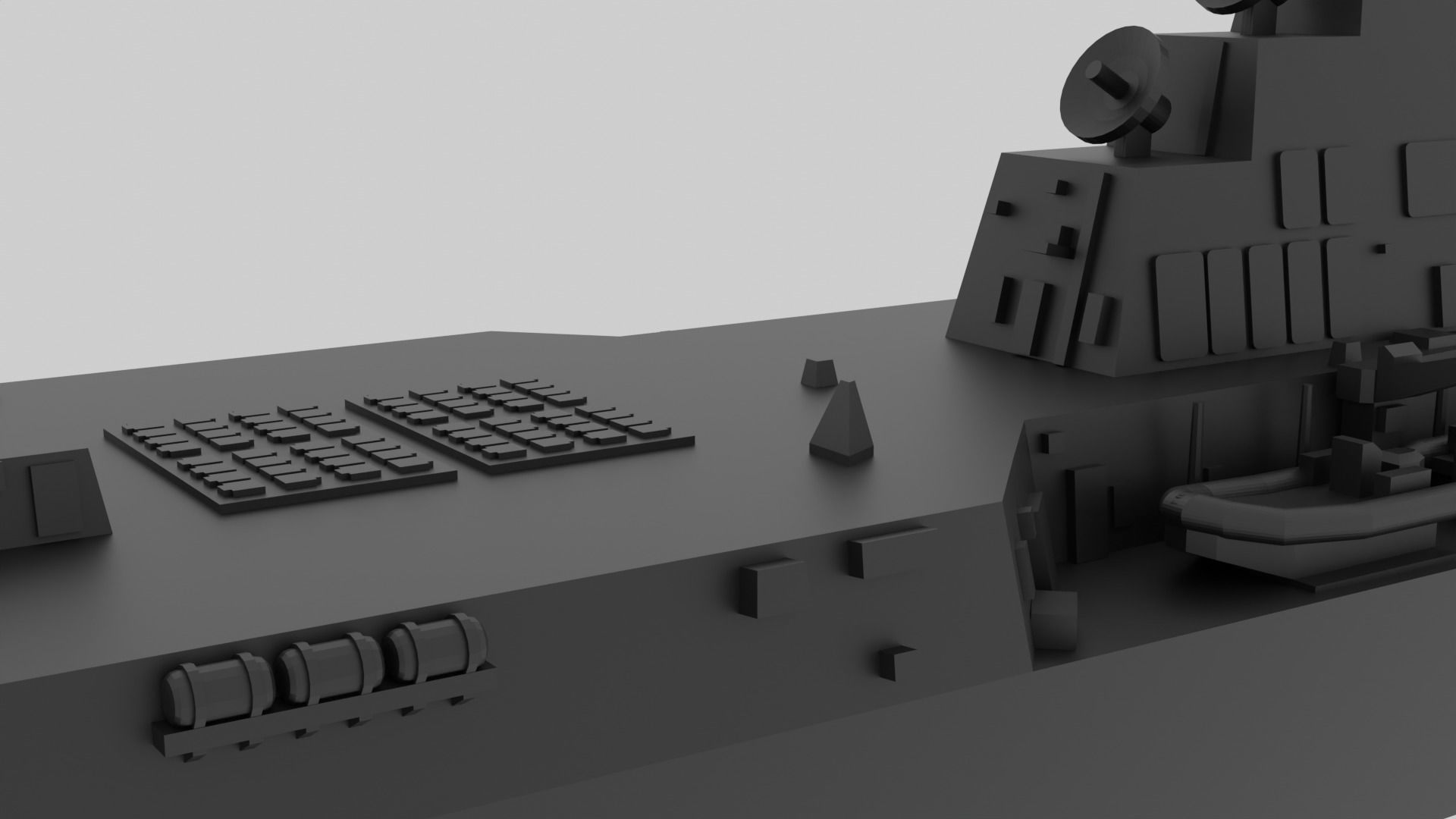 USS Mustin - Model for small scale printing 3D model 3D printable ...