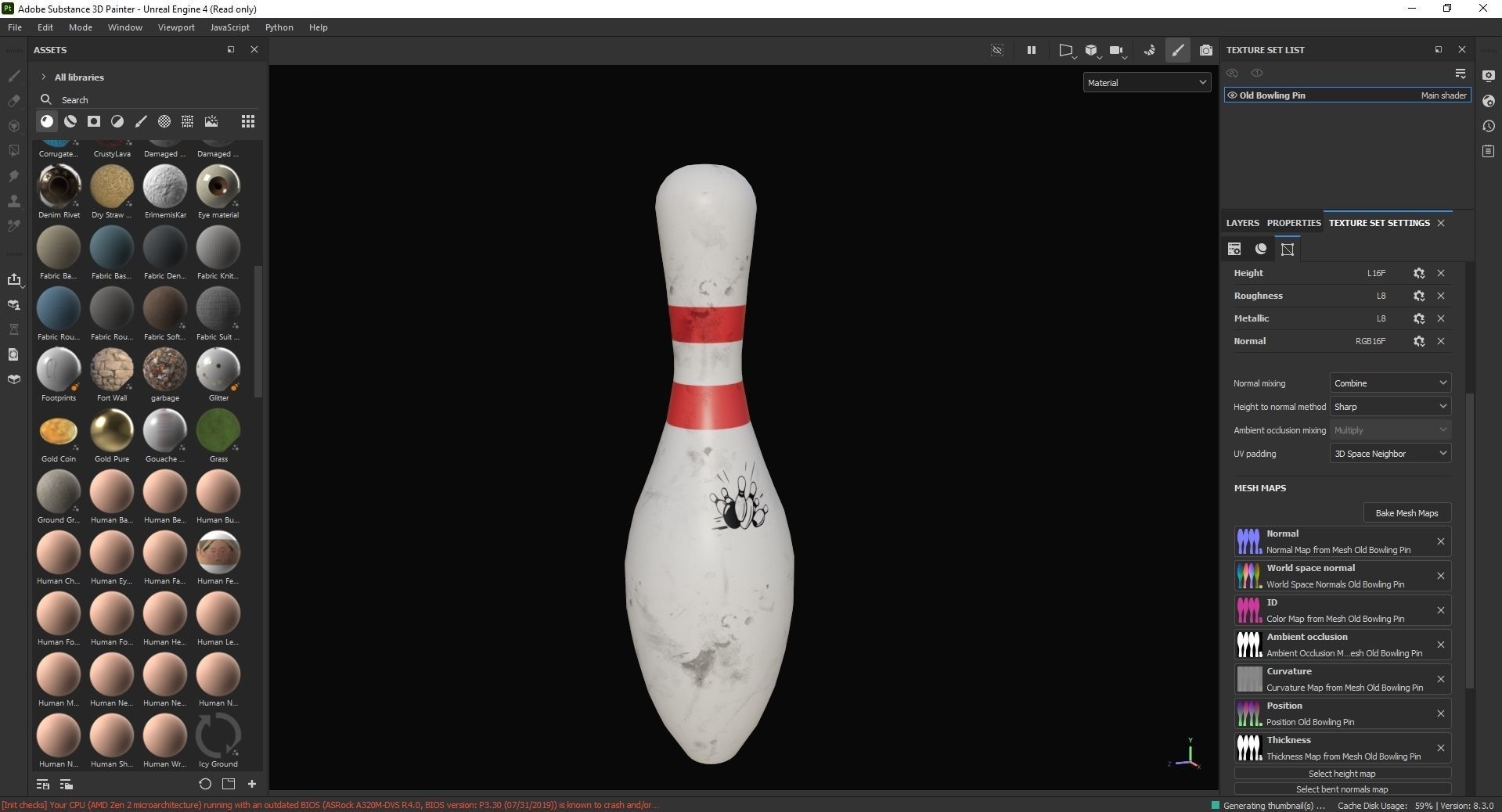 3D model Old Bowling Pin 3D Model VR / AR / low-poly | CGTrader