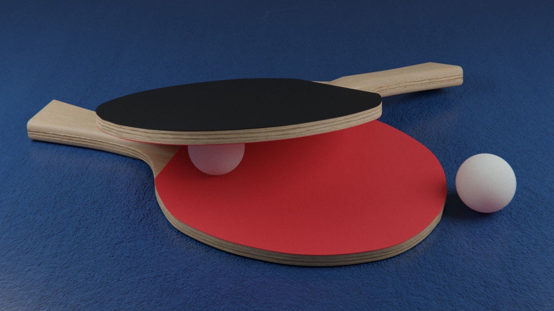 Table Tennis Bats free 3D model | CGTrader