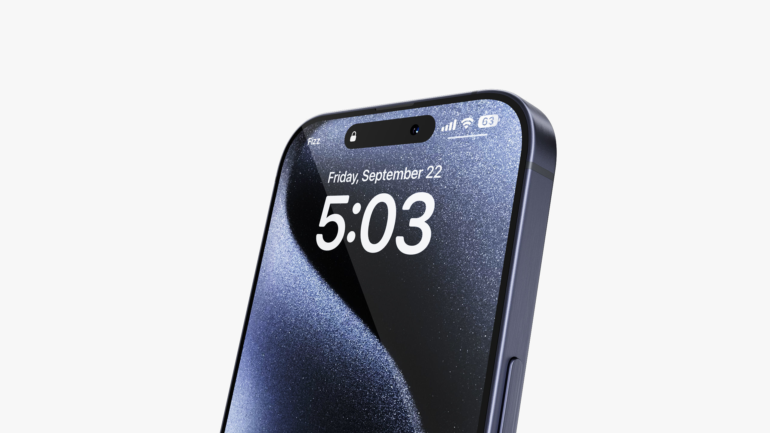 Apple iPhone 15 Pro Blue Titanium 3D model | CGTrader
