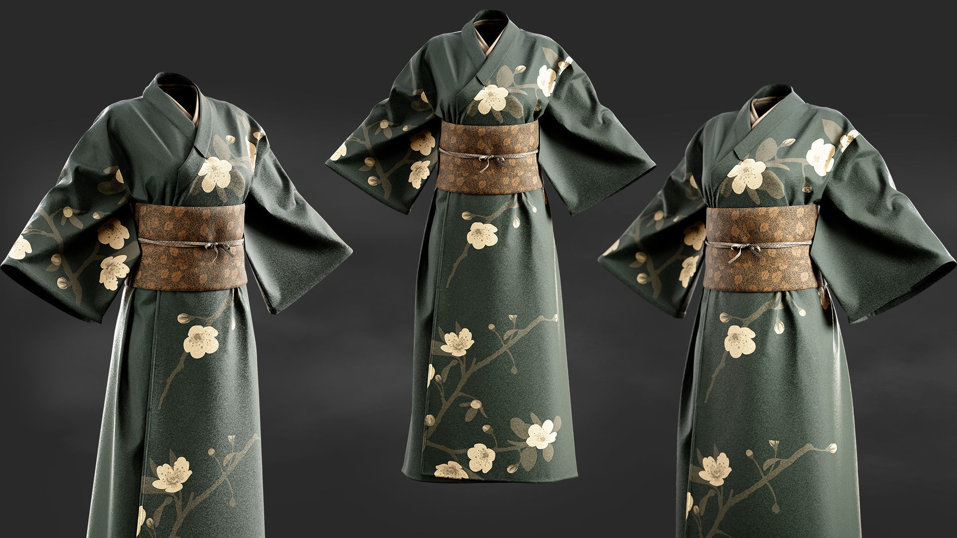 Kimono 3D model | CGTrader
