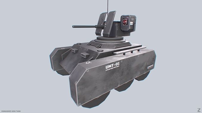 3D model Unmanned Mini Tank VR / AR / low-poly | CGTrader