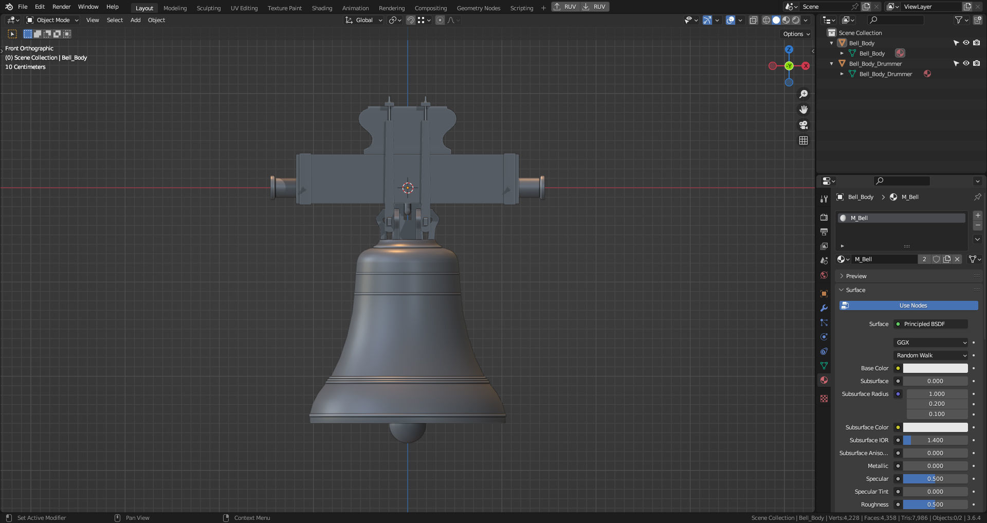 3D model Church Bell VR / AR / low-poly | CGTrader