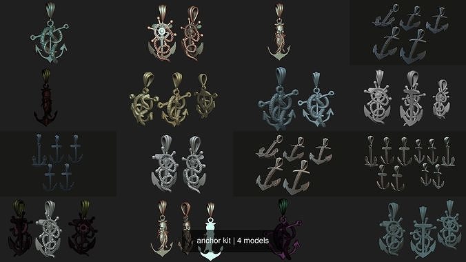 anchor kit 3D Model Collection 3D printable | CGTrader