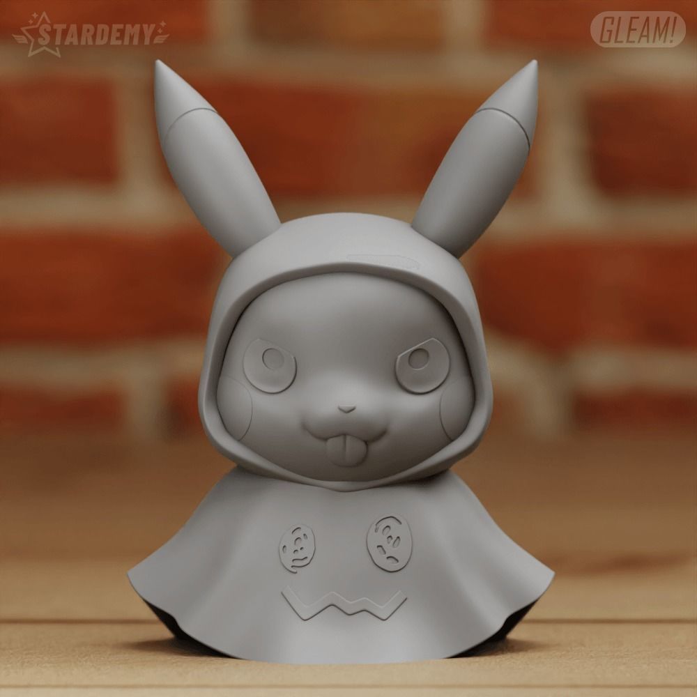 Pikachu Ghost Halloween Pokemon No Supports Cute Chibi 3D model 3D ...