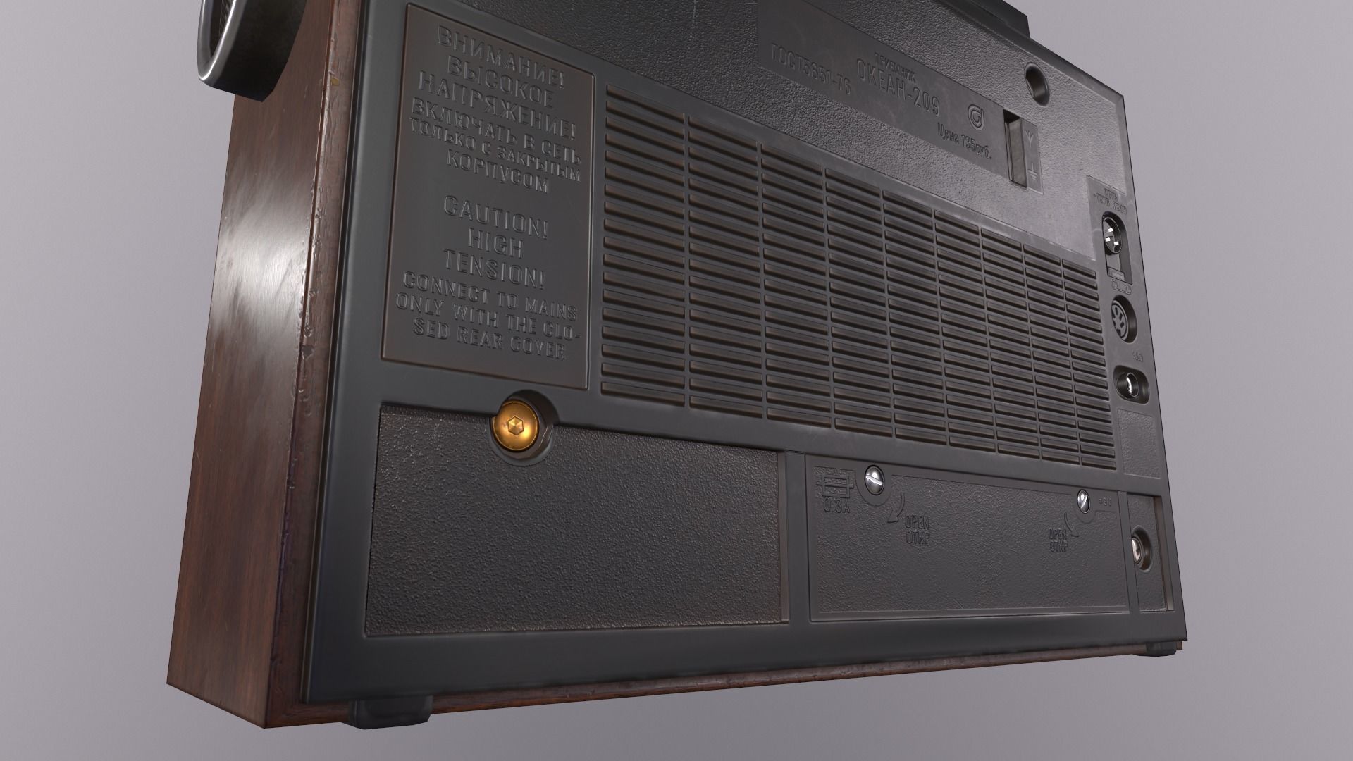 3D model Ocean 209 low-poly old radio VR / AR / low-poly | CGTrader