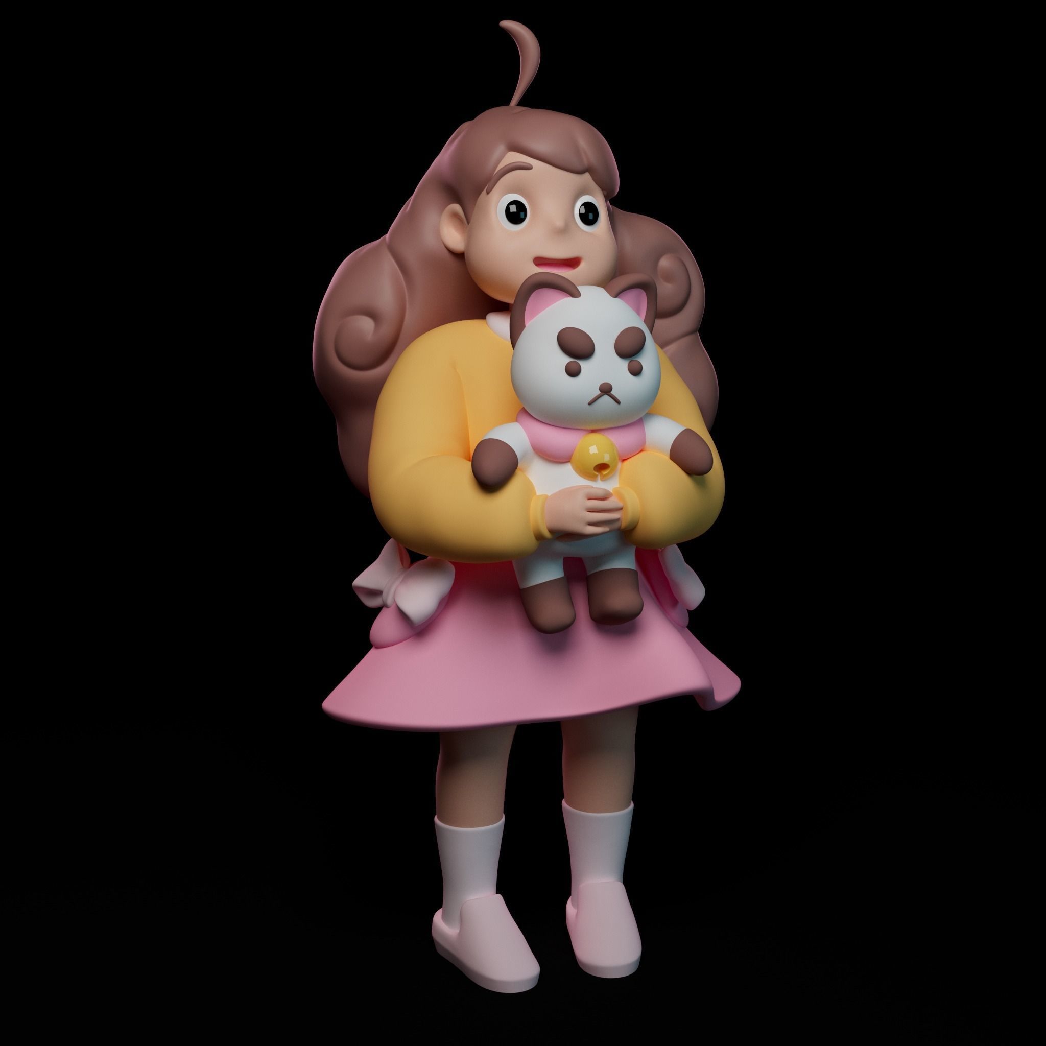 Bee and PuppyCat 3D model 3D printable | CGTrader