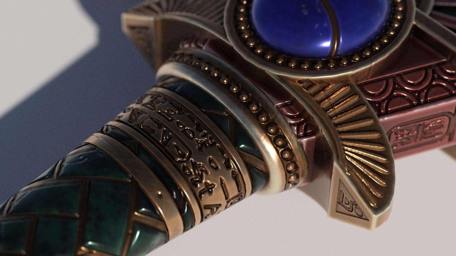 3D model OB 02 Egyptian Necromancer Kit - 02 - Flintstone Dagger VR ...