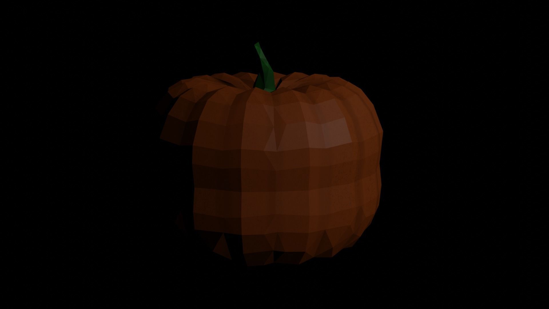 3D model Low Poly Pumpkins and Jack o-lanterns 3D models VR / AR / low ...