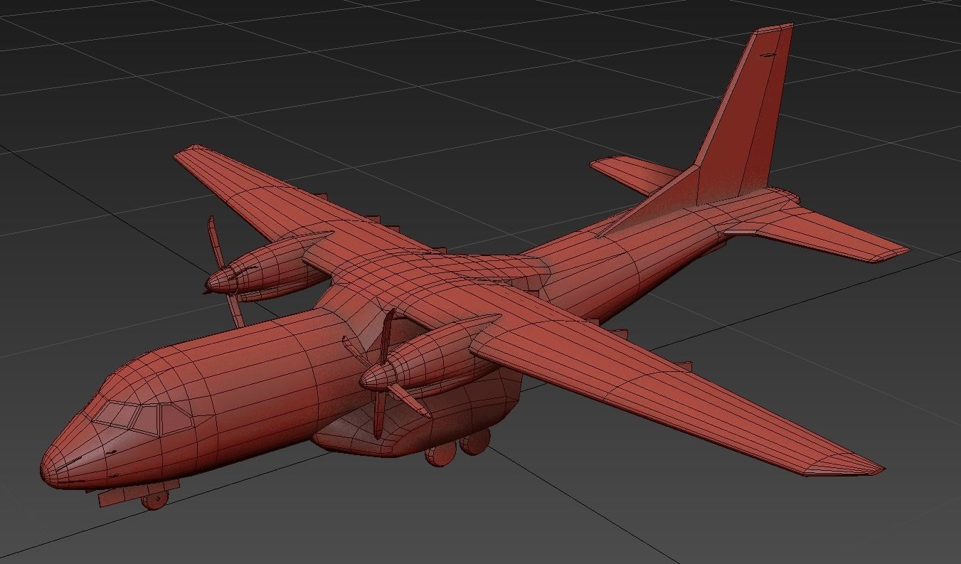 3D model CASA CN235 Low Poly Static Aircraft VR / AR / low-poly | CGTrader