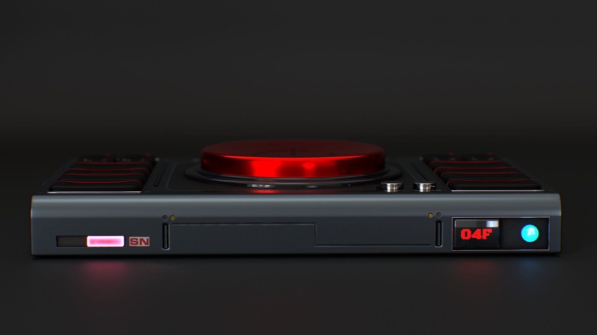 3D model Sci-Fi Red Button V3 VR / AR / low-poly | CGTrader