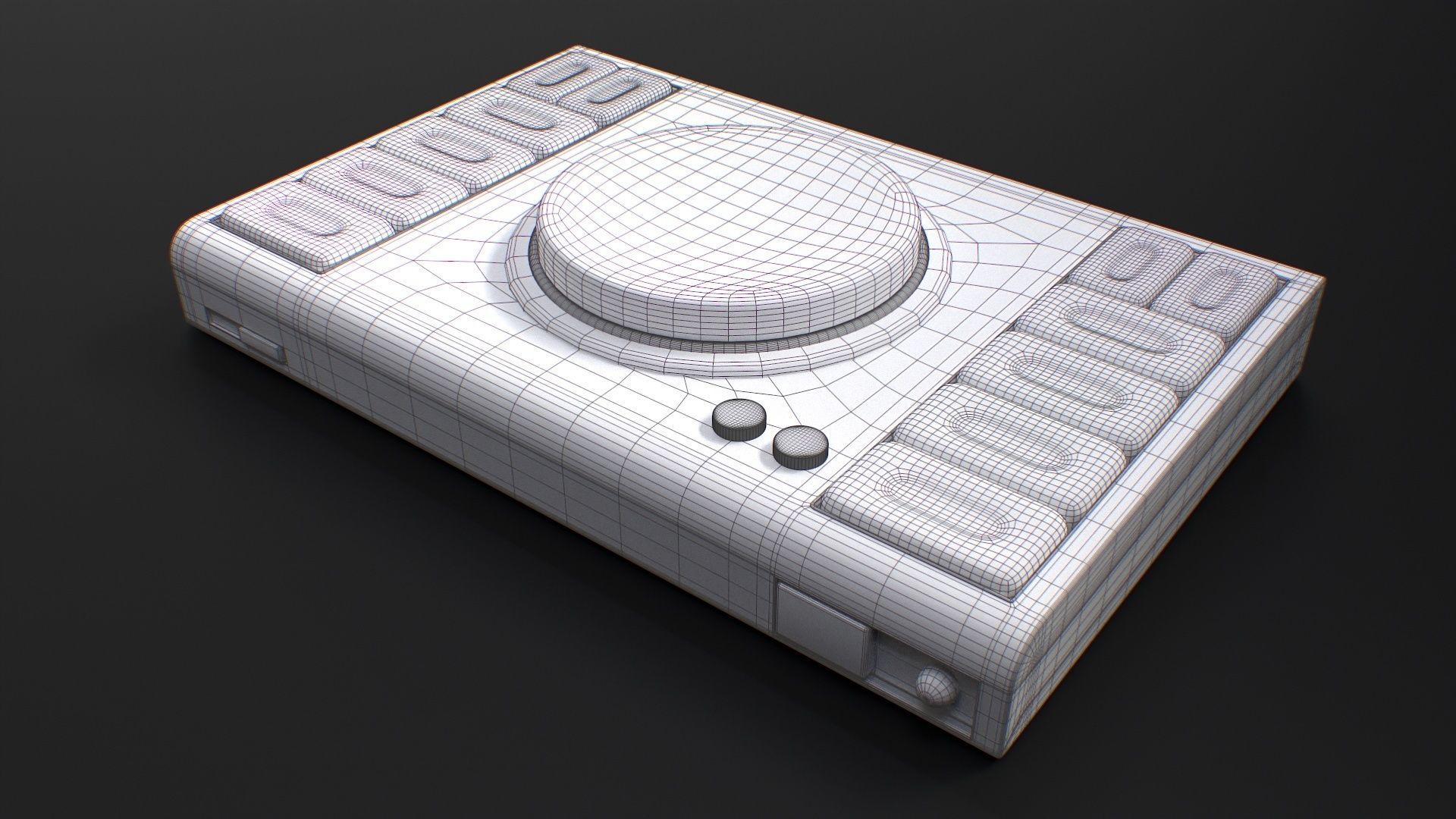 3D model Sci-Fi Red Button V3 VR / AR / low-poly | CGTrader