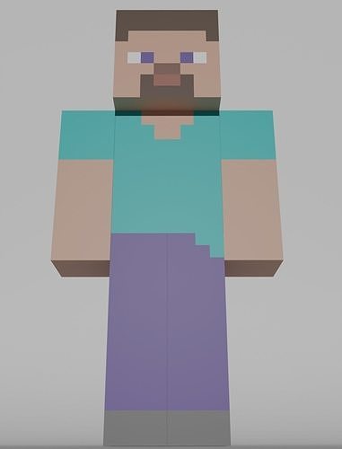 minecraft steve free VR / AR / low-poly 3D model | CGTrader