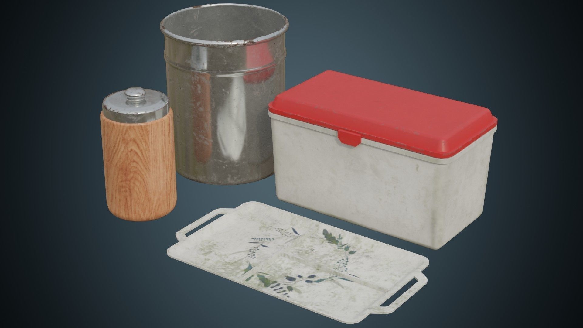 3D model Medical Containers 1B VR / AR / low-poly | CGTrader