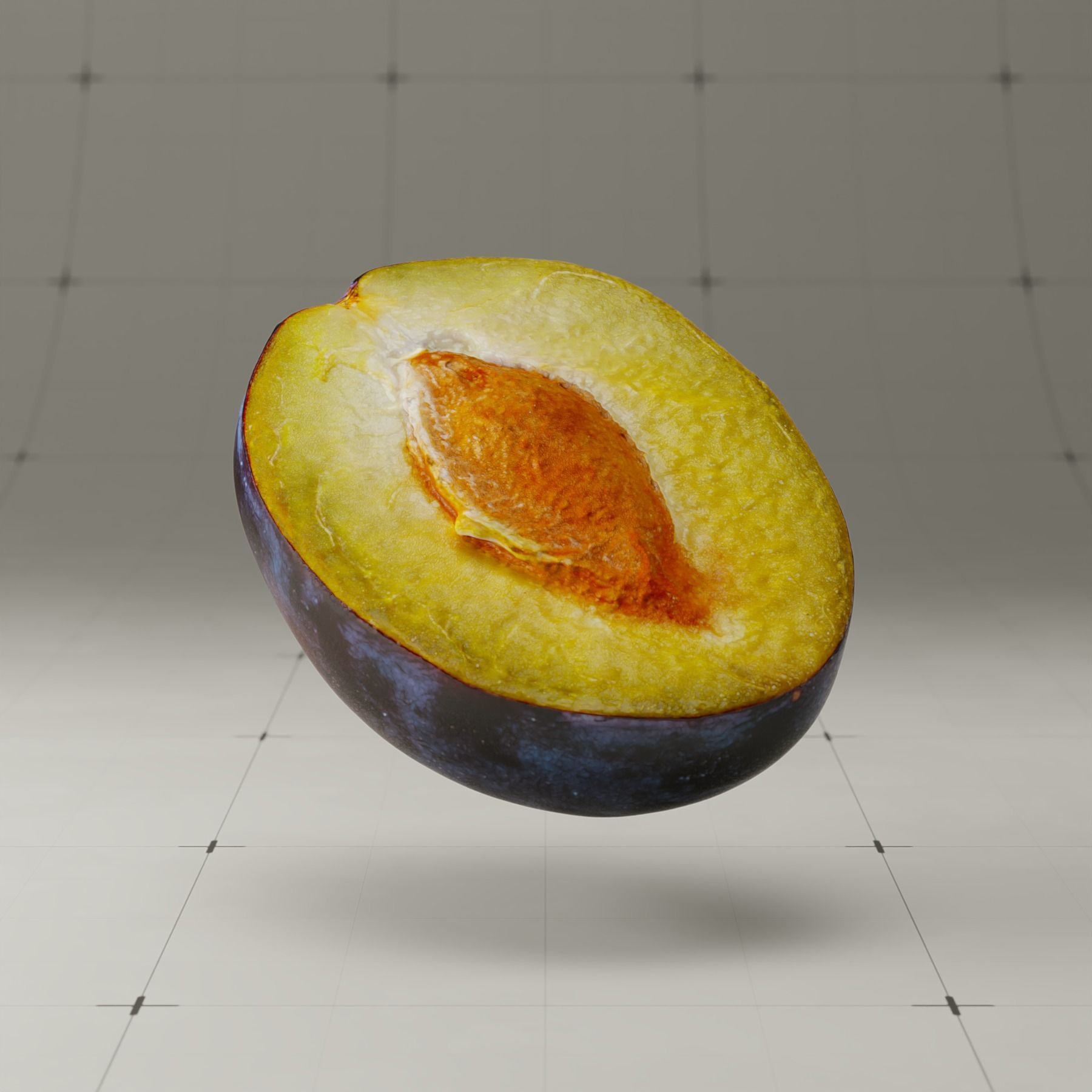 Photorealistic Plum Model 3D model | CGTrader