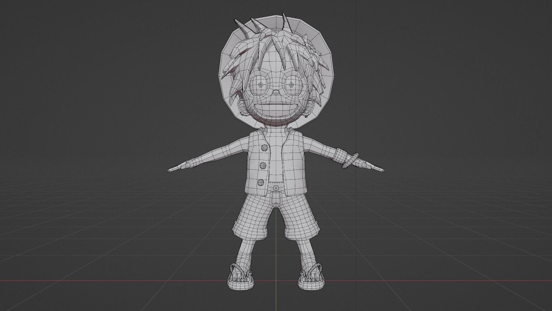 One Piece Luffy 3D model animated rigged | CGTrader