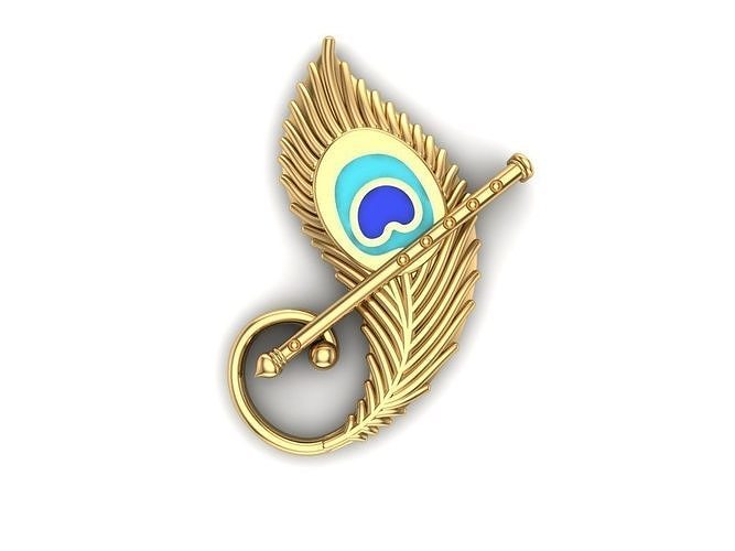 Peacock Feather - Mor Pinch 3D model 3D printable | CGTrader