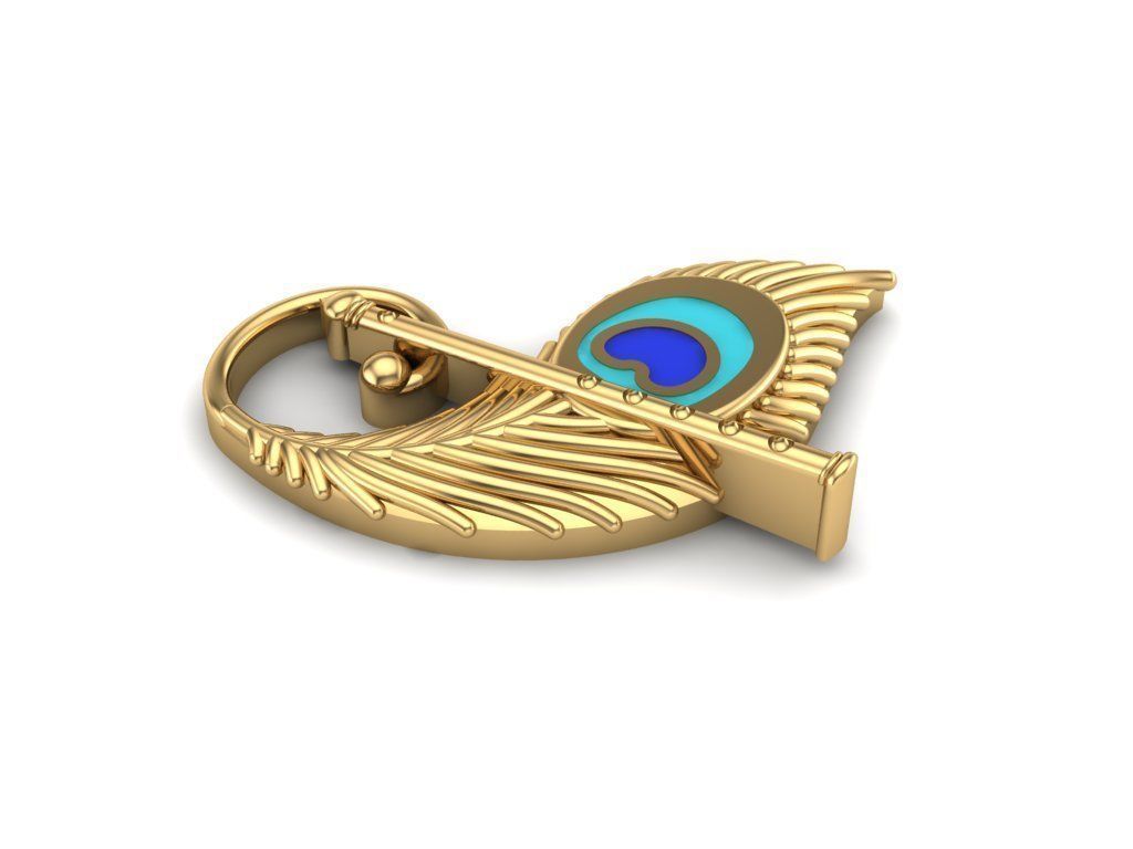 Peacock Feather - Mor Pinch 3D model 3D printable | CGTrader