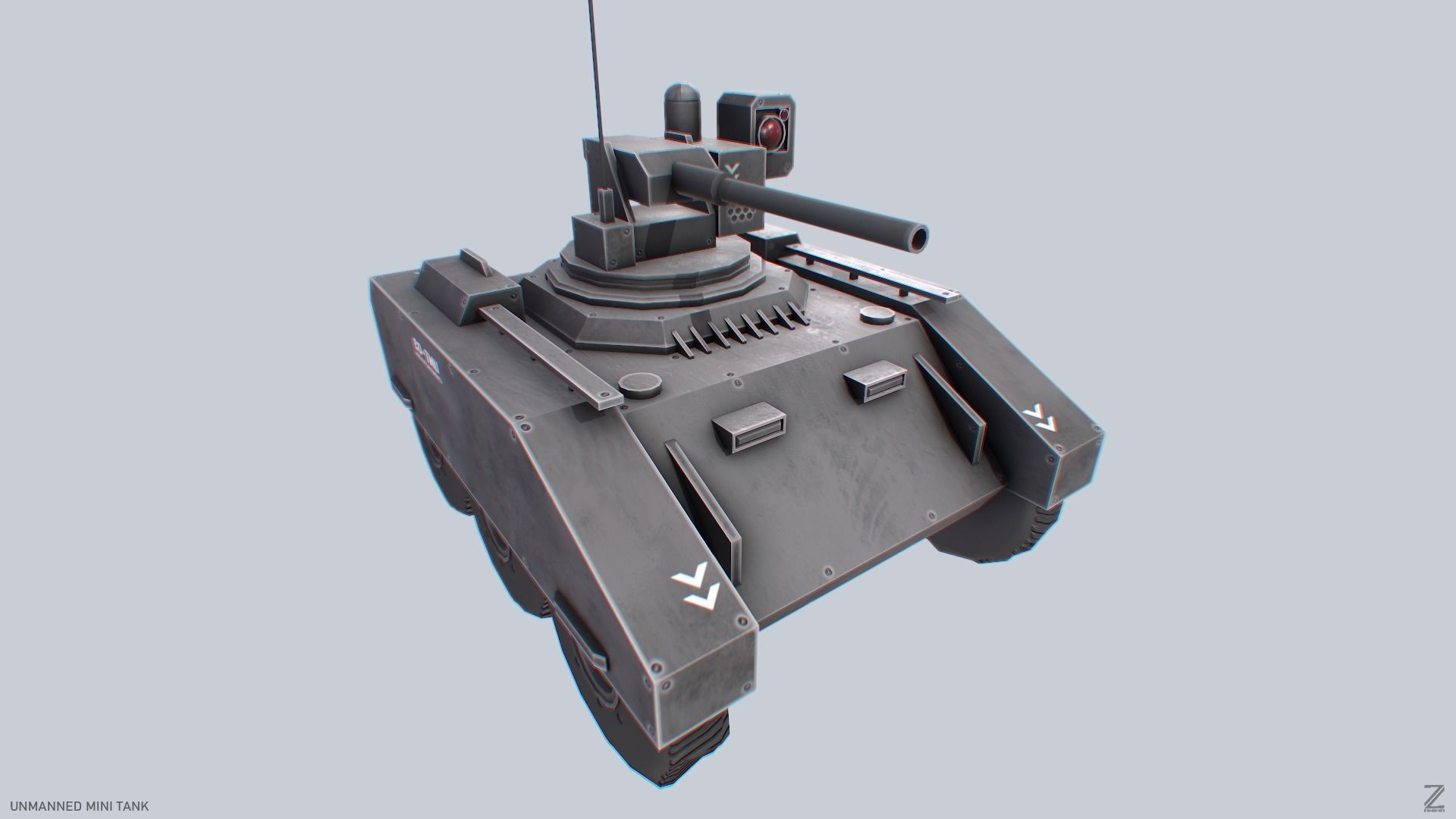 3D model Unmanned Mini Tank VR / AR / low-poly | CGTrader