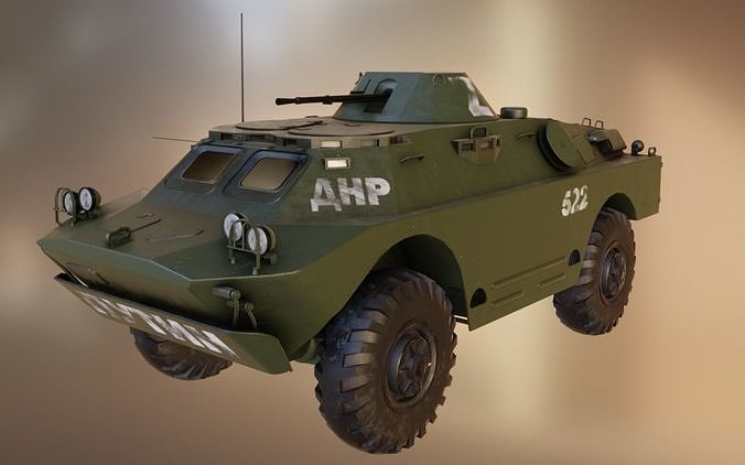 3D model Russian BRDM-2 VR / AR / low-poly | CGTrader