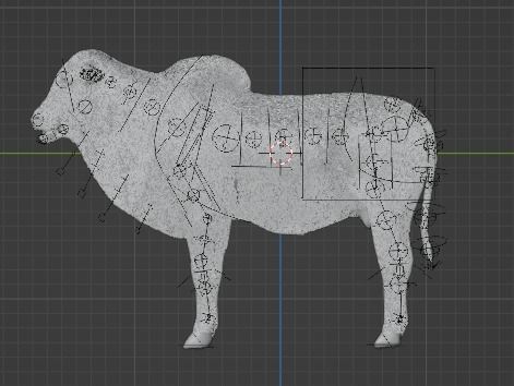 ox for game 3D model rigged | CGTrader