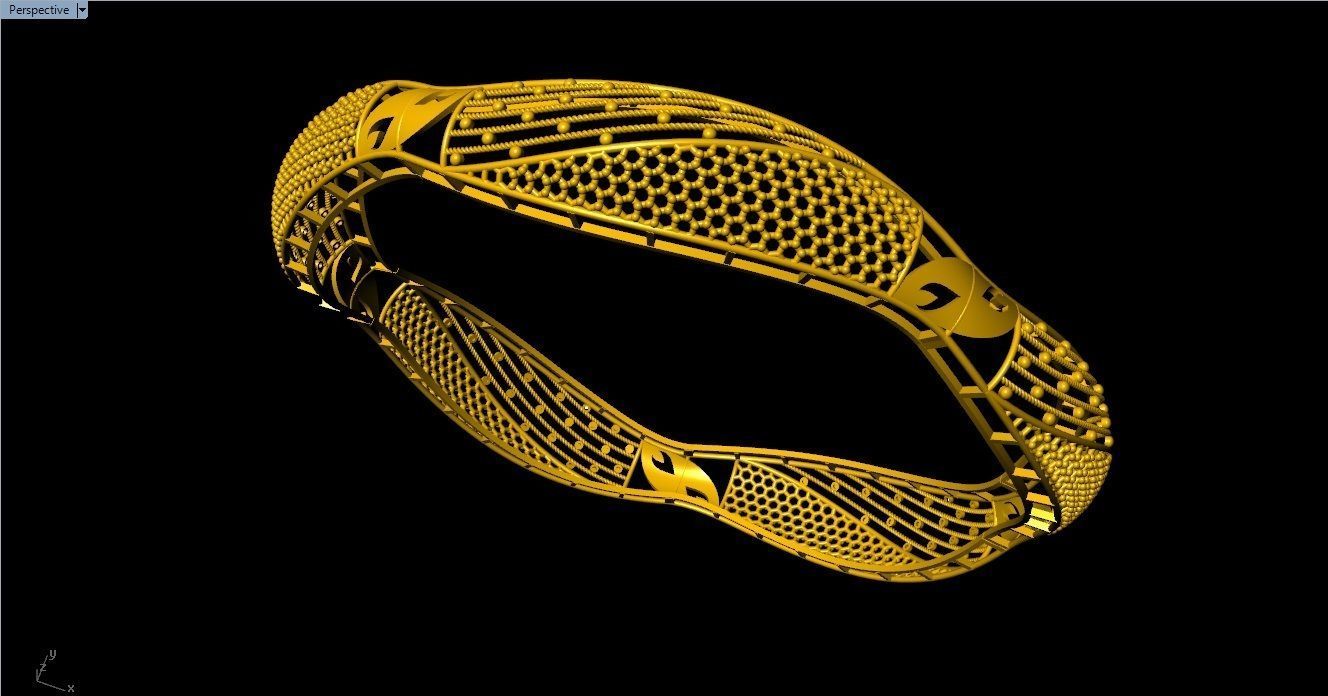 Bangles 10 3D model 3D printable | CGTrader