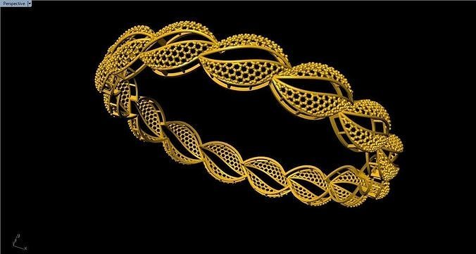 Bangles 10 3D model 3D printable | CGTrader