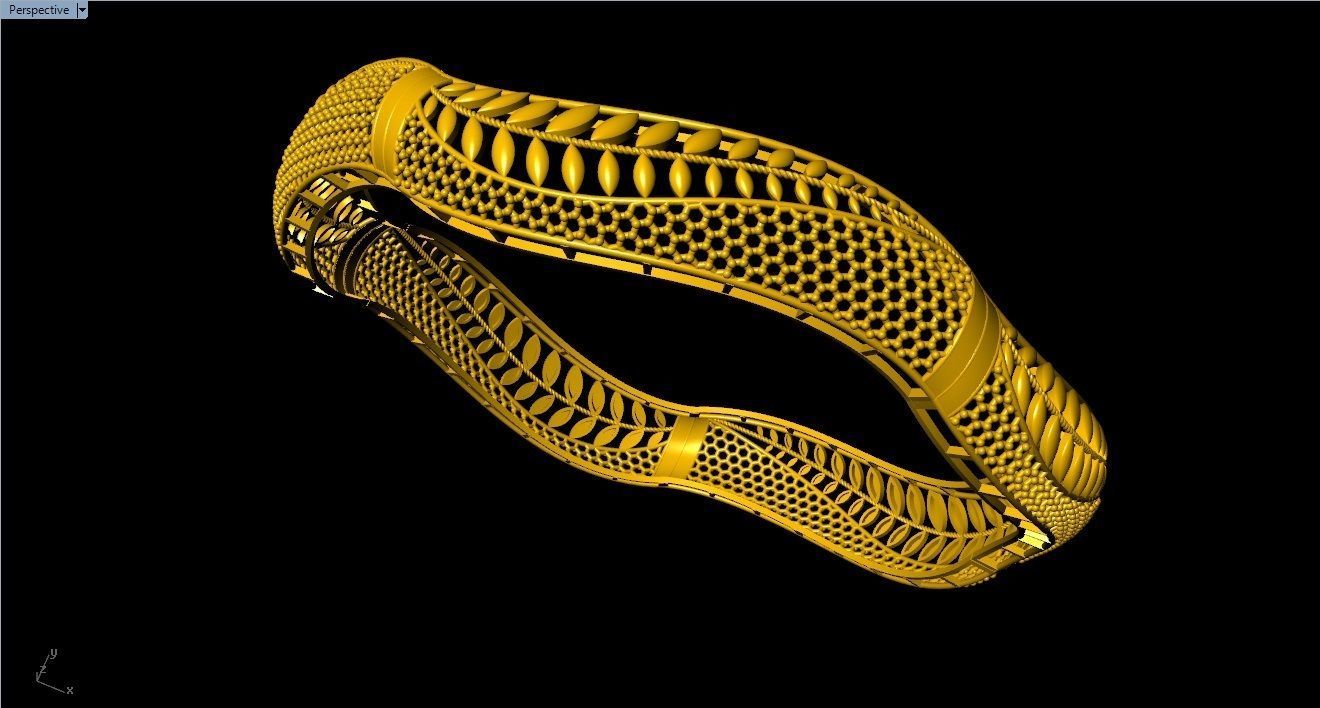 Bangles 10 3D model 3D printable | CGTrader