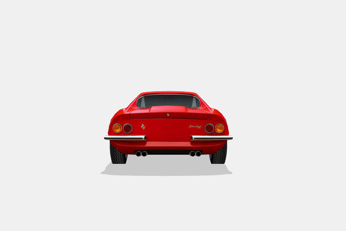 3D model Ferrari Dino 246 GT 1969 VR / AR / low-poly | CGTrader