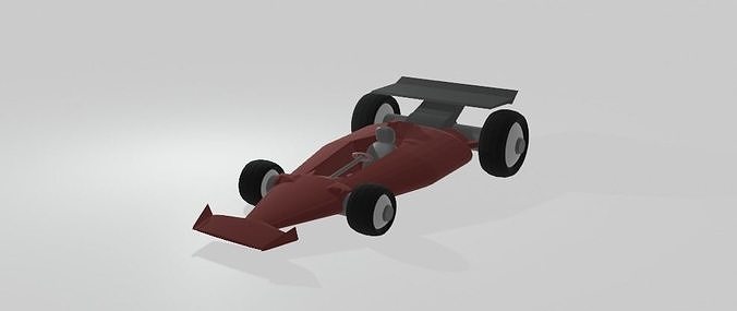 Simple Racecar 3D model | CGTrader