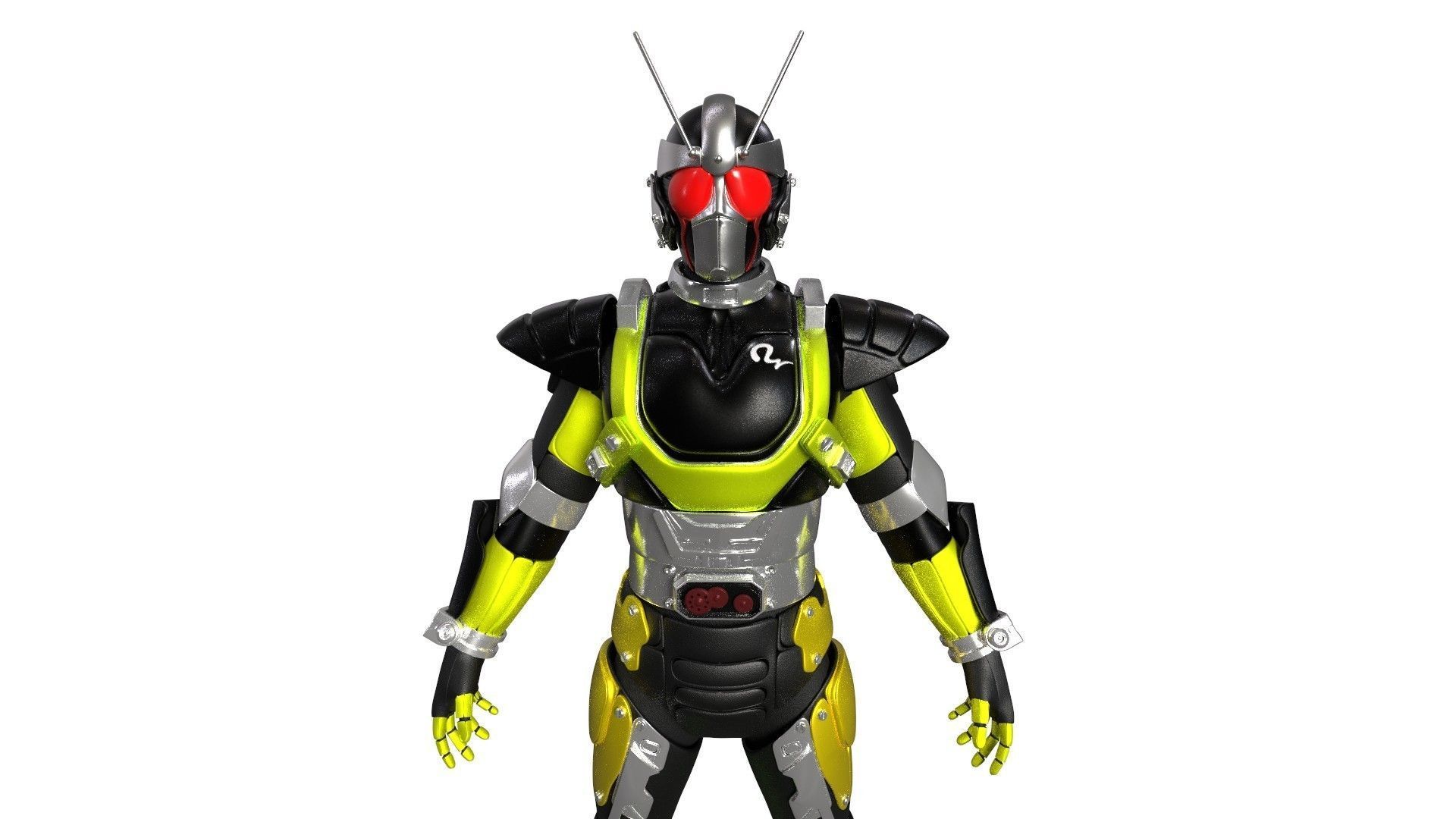 Kamen Rider RX Robo With Vortech Shooter 3D model | CGTrader