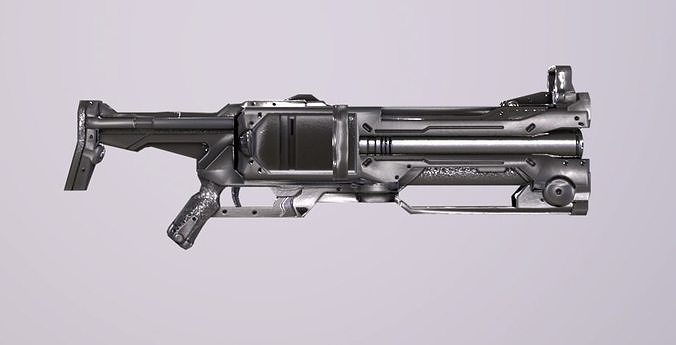 3D model Metal Shotgun VR / AR / low-poly | CGTrader