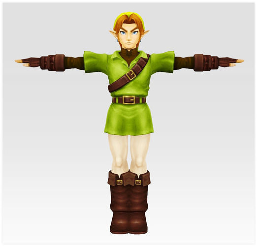 Zelda classic free 3D model | CGTrader