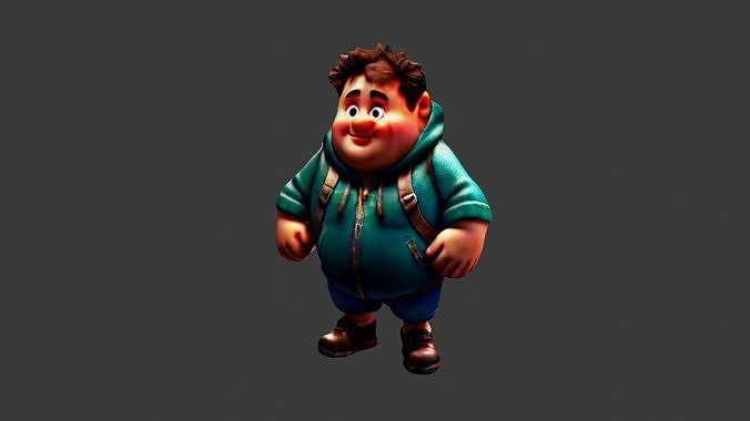 3D model Fat Man VR / AR / low-poly | CGTrader