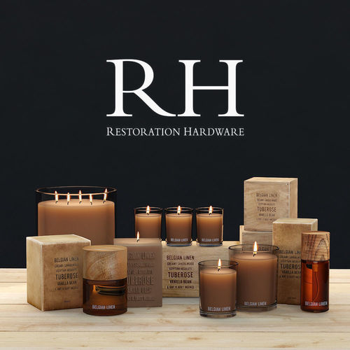 Set of candles and fragrances for rooms By Restoration Hardware 3D ...